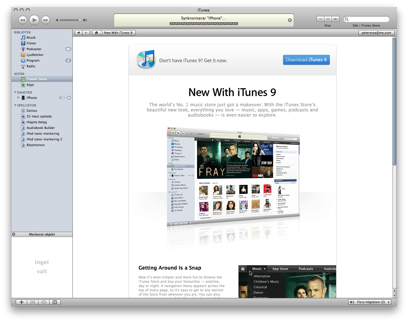 iTunes 9 är här och det stödjer fildelning i hemmet