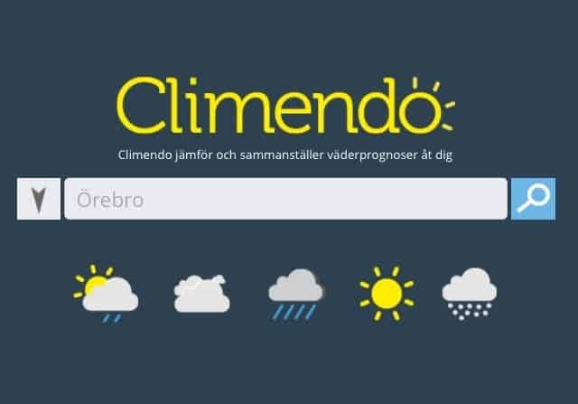 Climendo – väderapparnas väderapp