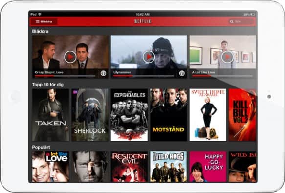 Nyheter i uppdaterade Netflix till iOS