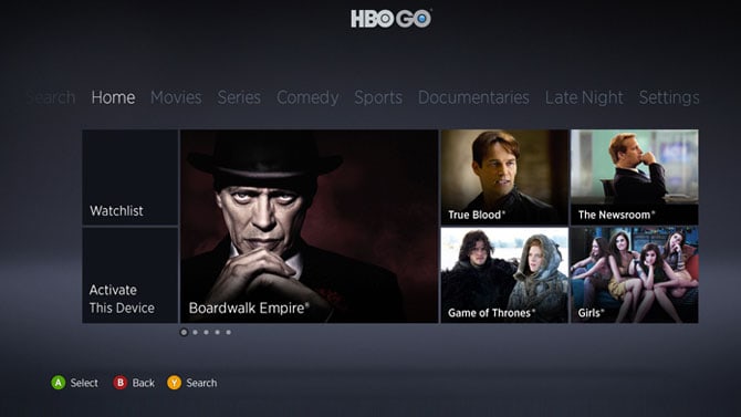 HBO släppt till Xbox 360