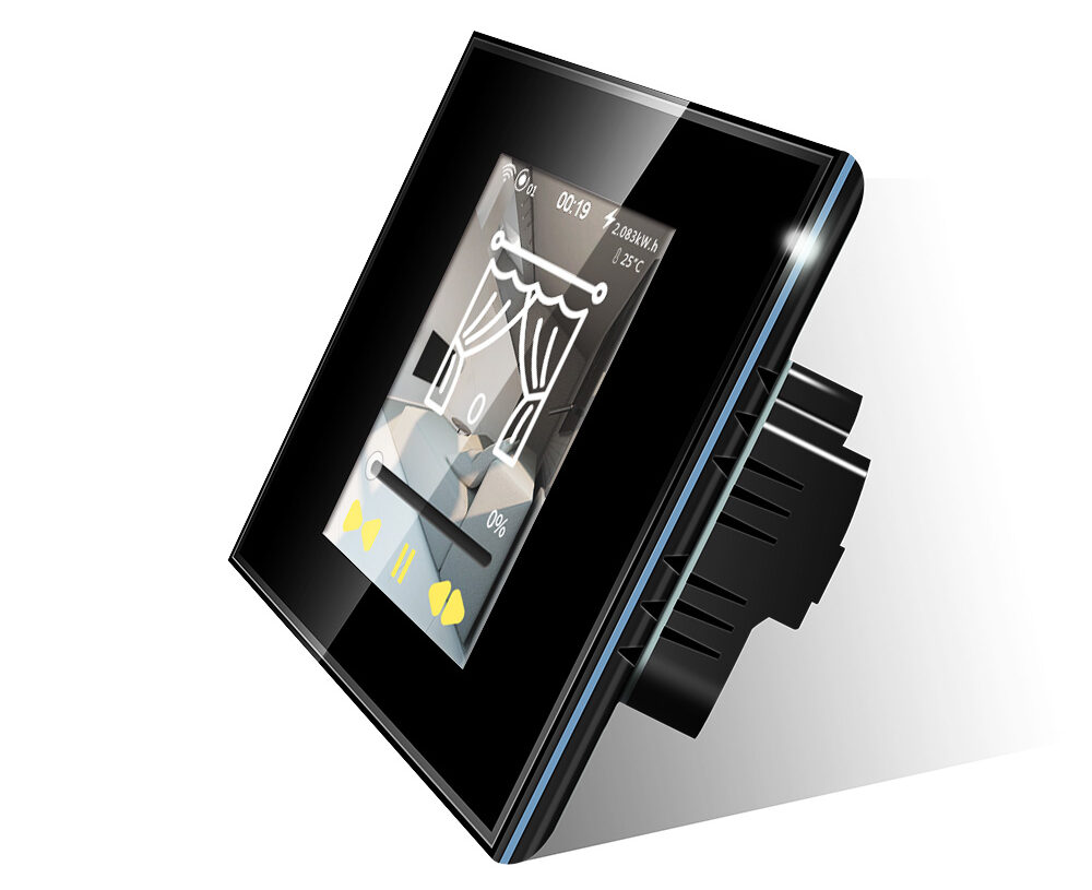 Smart switch för väggen med inbyggd display