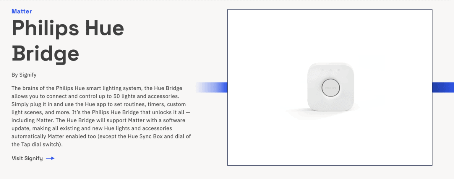 Philips Hue Bridge är nu certifierad för Matter