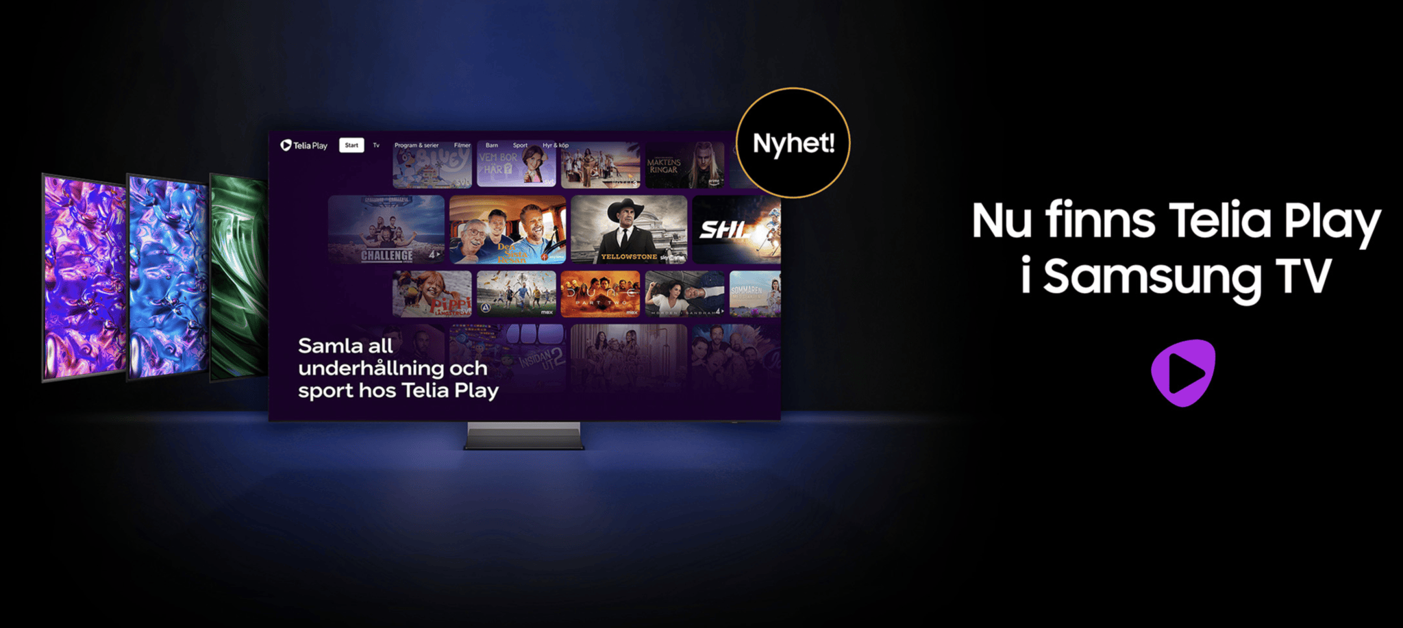 Nu är det möjligt att använda Telia Play på Samsung Smart TV